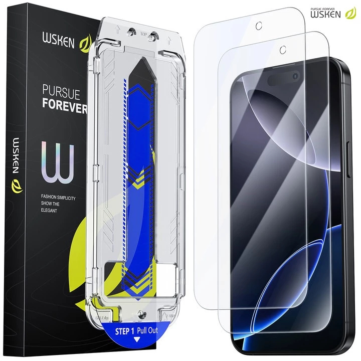 Jual [Tanpa batas hitam] WSKEN Tempered Glass Screen Protector for ...