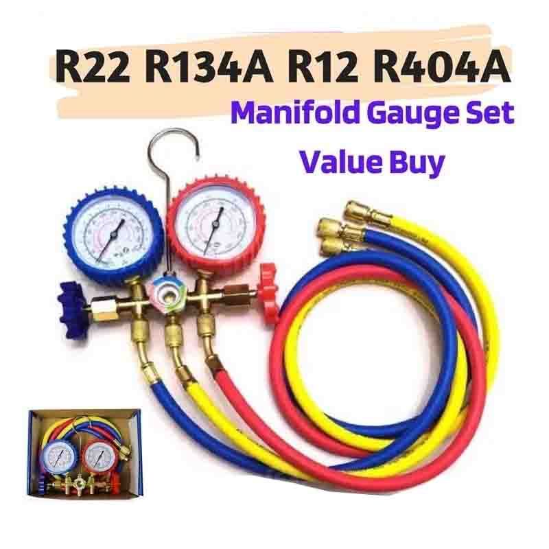 Jual Car AC contents R134a double manifold/ Complete package of car AC ...