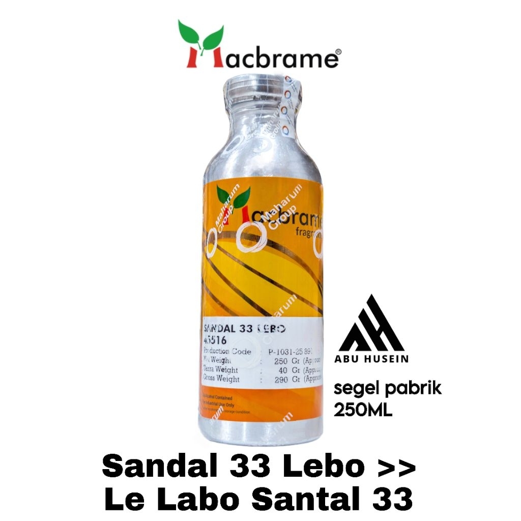 Jual SANDAL 33 LEBO/LE LABO SANTAL 33 250ML PRODUK MACBRAME SEGEL ...