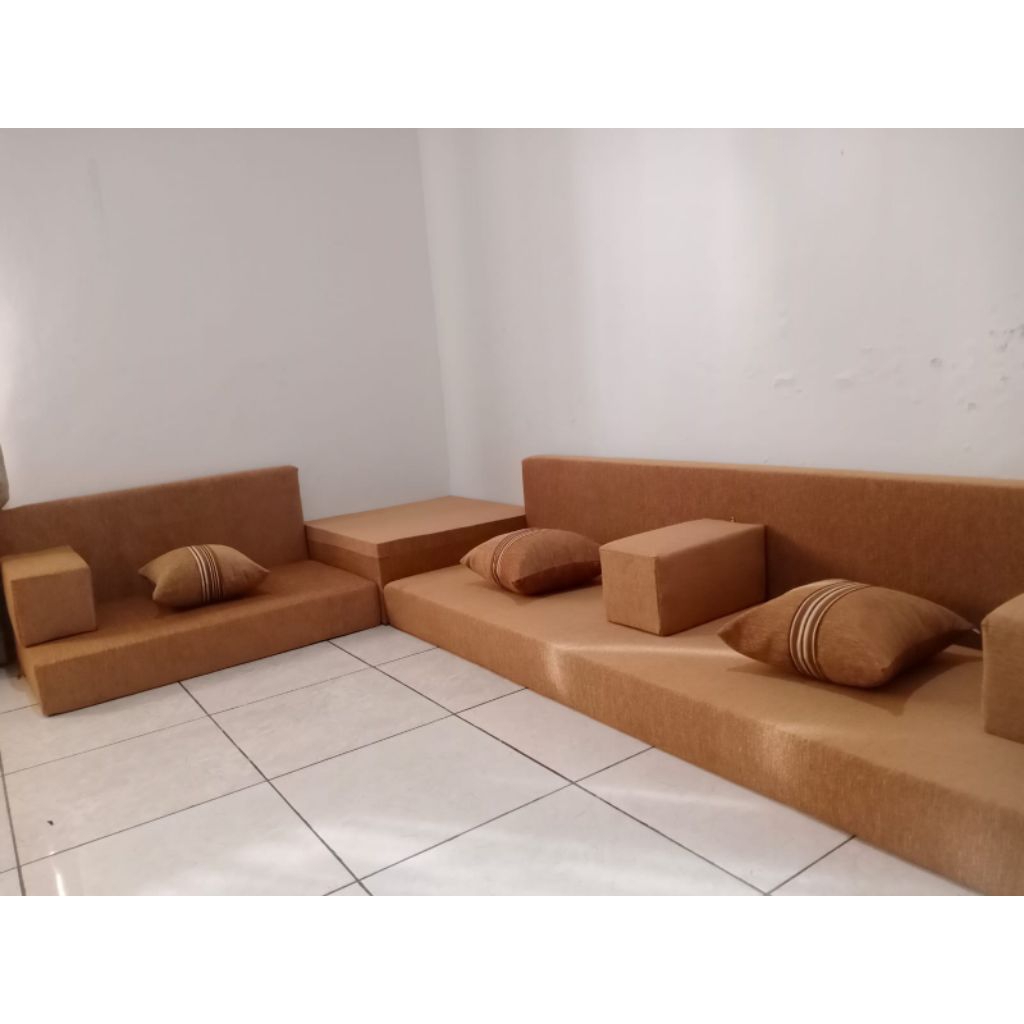 Jual SOFA ARAB TEBAL 15 CM PANJANG 3 METER LETER L BISA lurus | Shopee ...