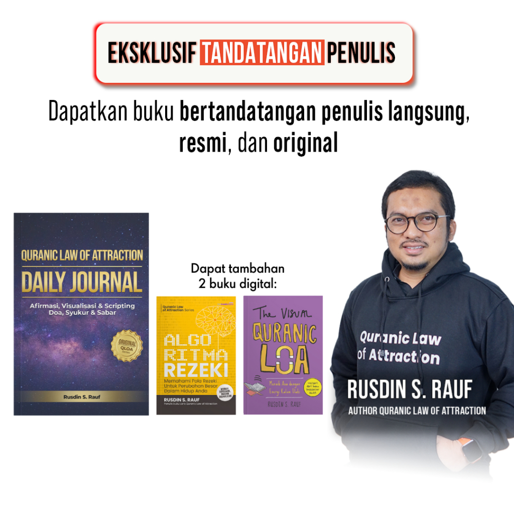 Jual Buku Daily Journal Quranic Law of Attraction Scripting, Afirmasi ...
