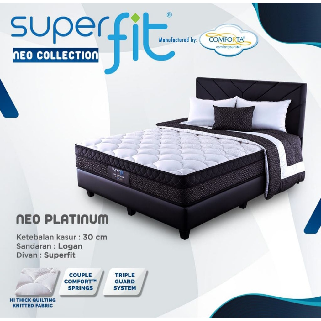 Jual Matras Comforta Superfit Neo Platinum & Platinum + (plus) Tebal ...