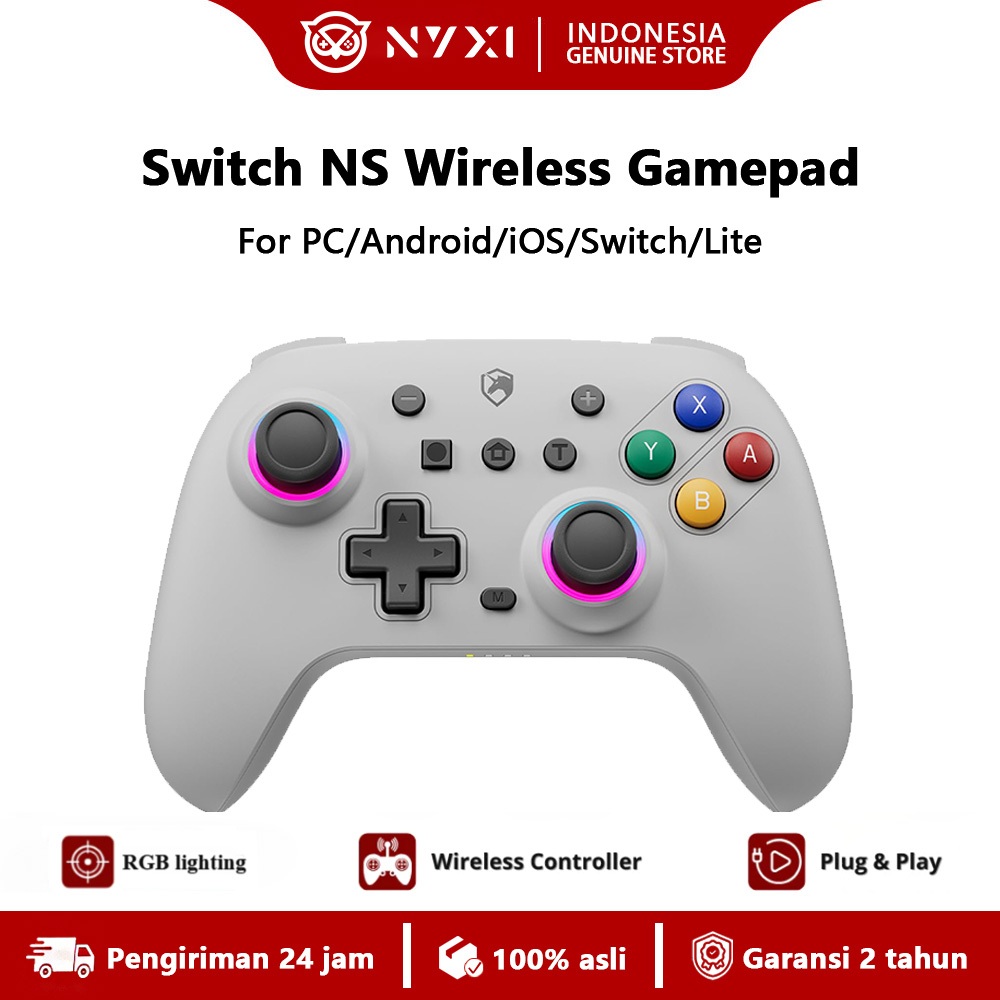 Jual [Harga Spesial] ECHTPower Switch NS Wireless Gamepad RGB Game ...