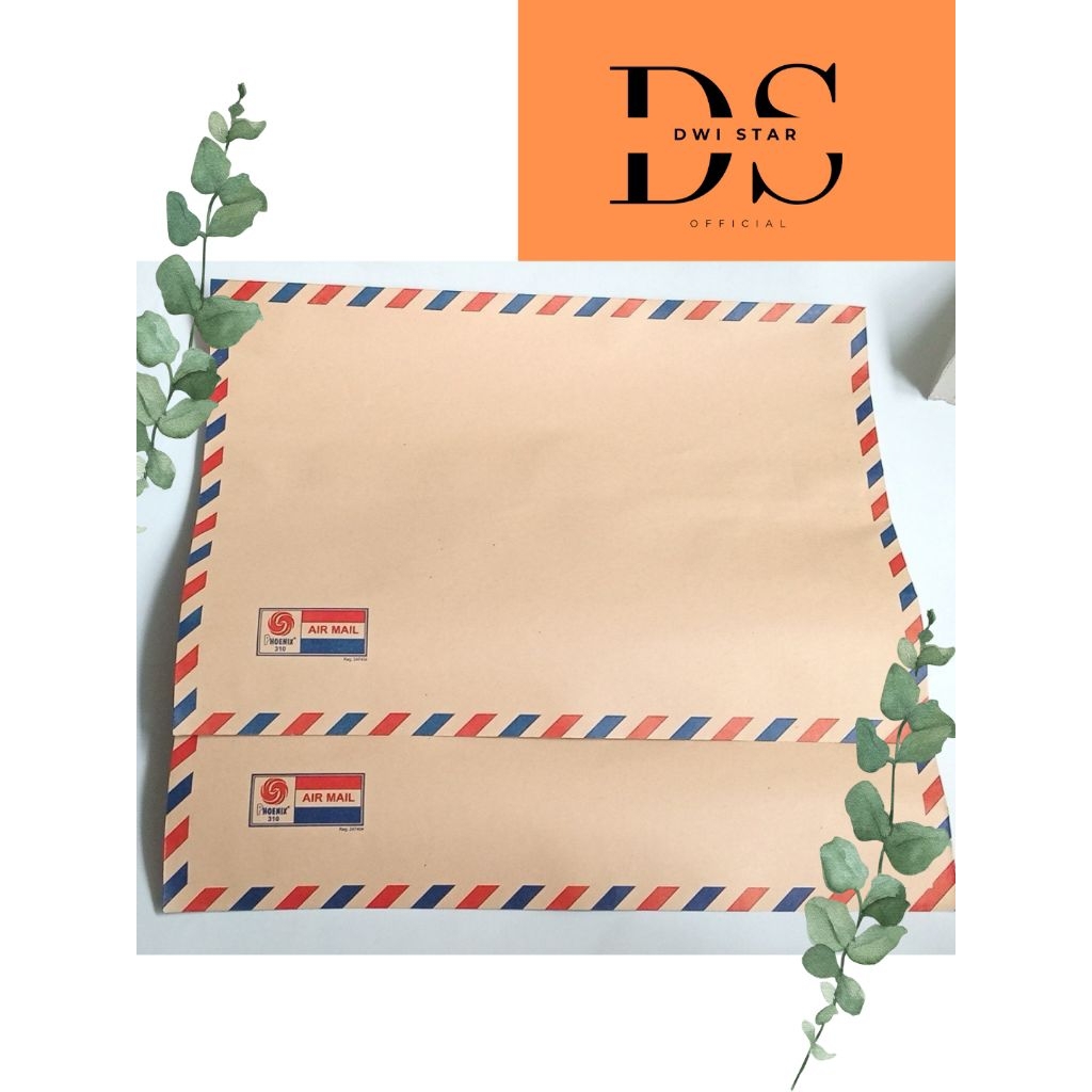 Jual AMPLOP COKLAT AIR MAIL TALI 310/AMPLOP LAMARAN KERJA/AMPLOP PAKAI ...