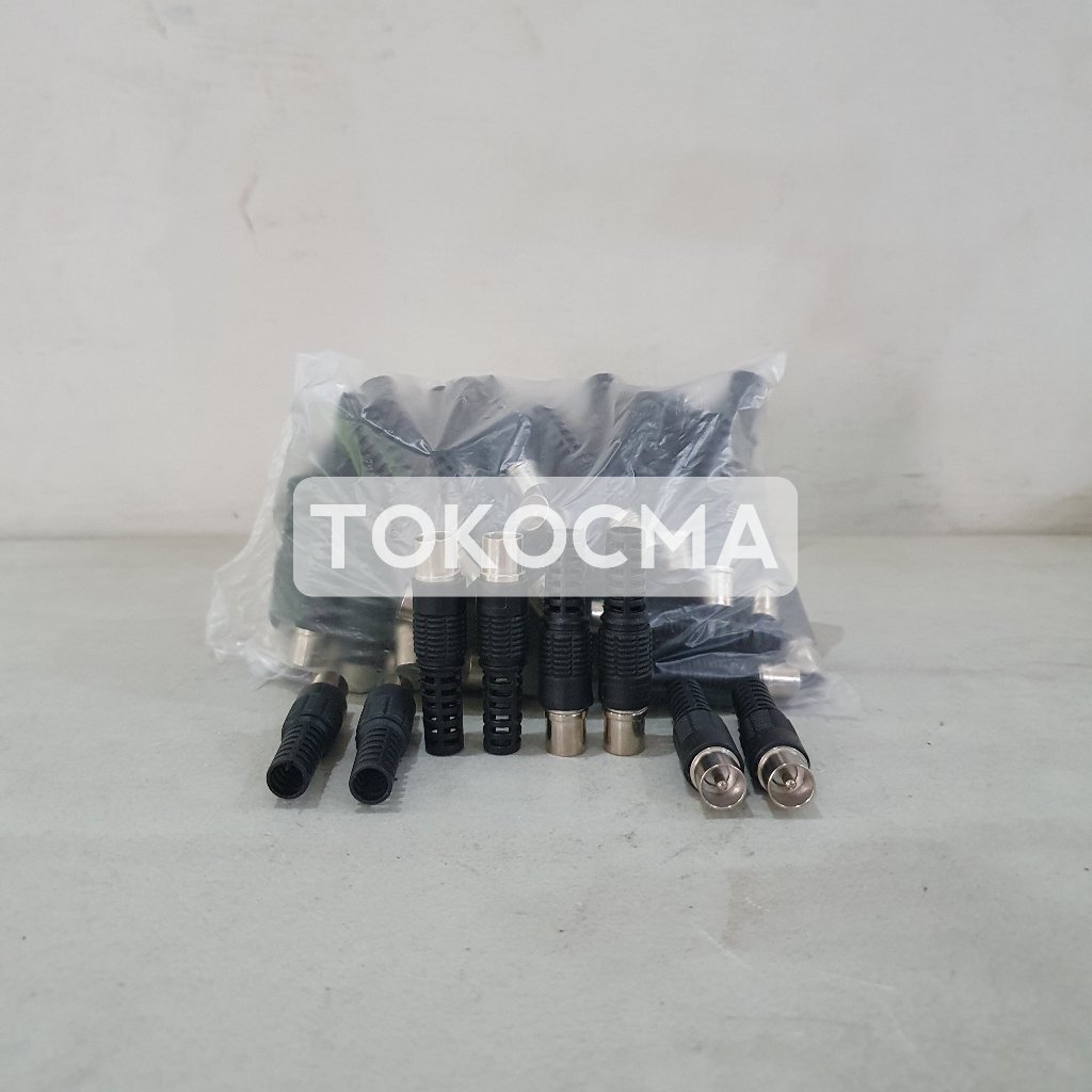 Jual Jek TV Jack Antena TV Plastik Jantan Jack TV PVC Male TV Analog ...