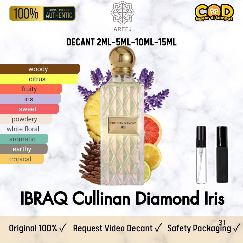 Jual Decant Parfum Ibraheem Al Qurashi IBRAQ Cullinan Diamond Iris ...