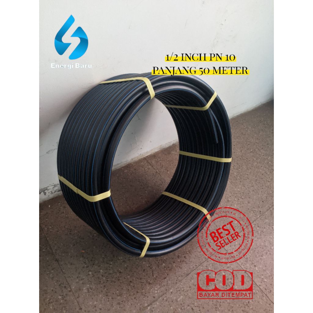 Jual Solusi Air Pipa ukuran 1/2 in Pn 10 50meter/roll | Shopee Indonesia