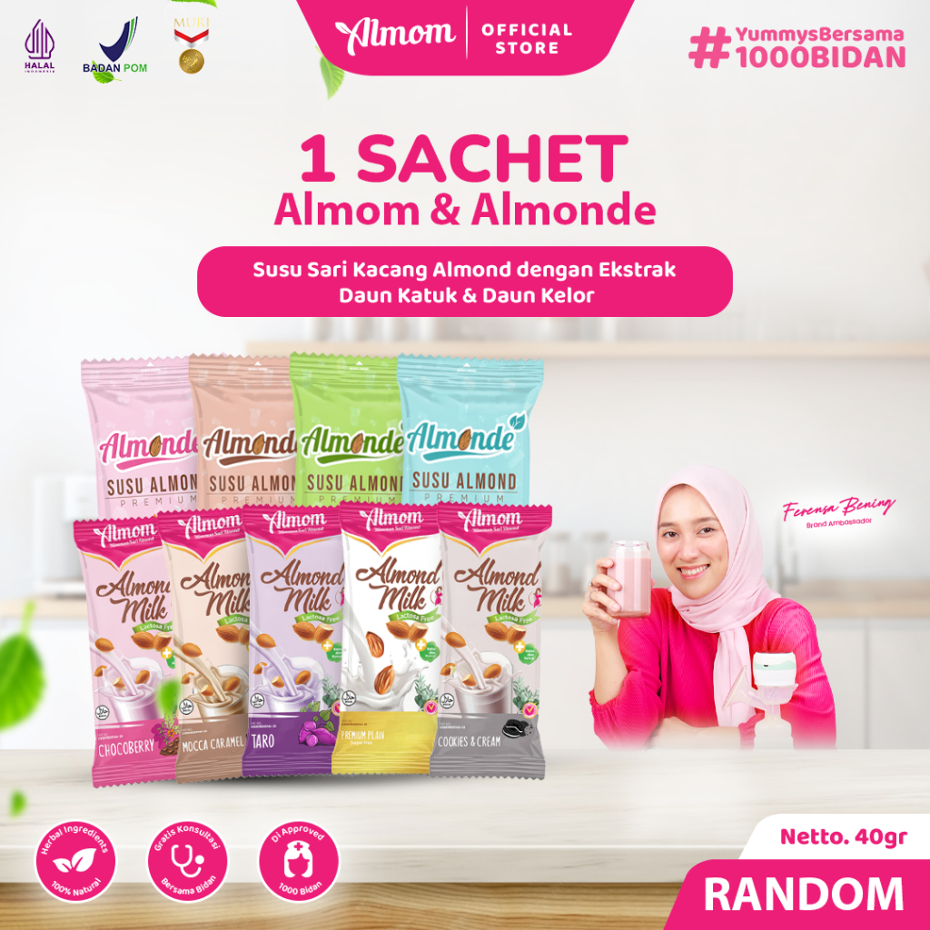 Jual [Gift Only] Almom / Almonde 1 Sachet - Susu Almond Kaya ...