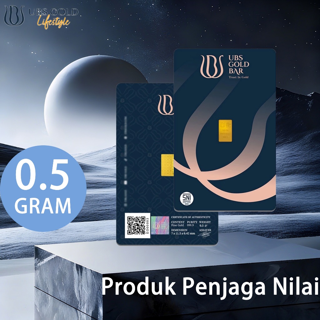 Jual Logam Mulia Emas UBS Press 0.5 gram 0,5 gram LM | Shopee Indonesia