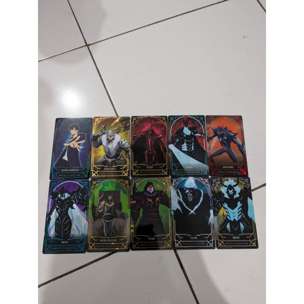 Jual 1 Set Lengkap Solo Leveling Collectible Card X Indomaret Point ...