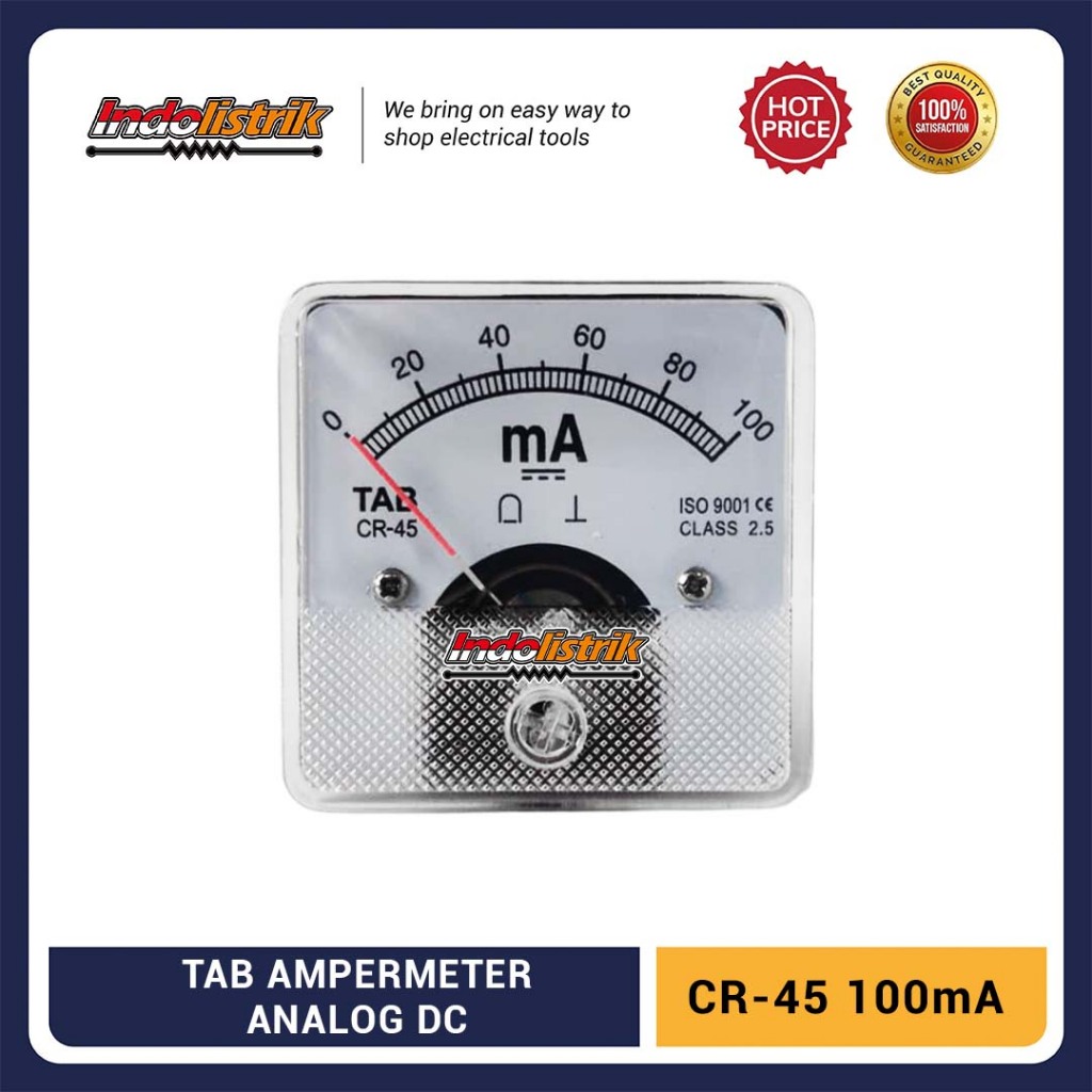 Jual Amperemeter Analog DC Direct CR45 TAB | Shopee Indonesia