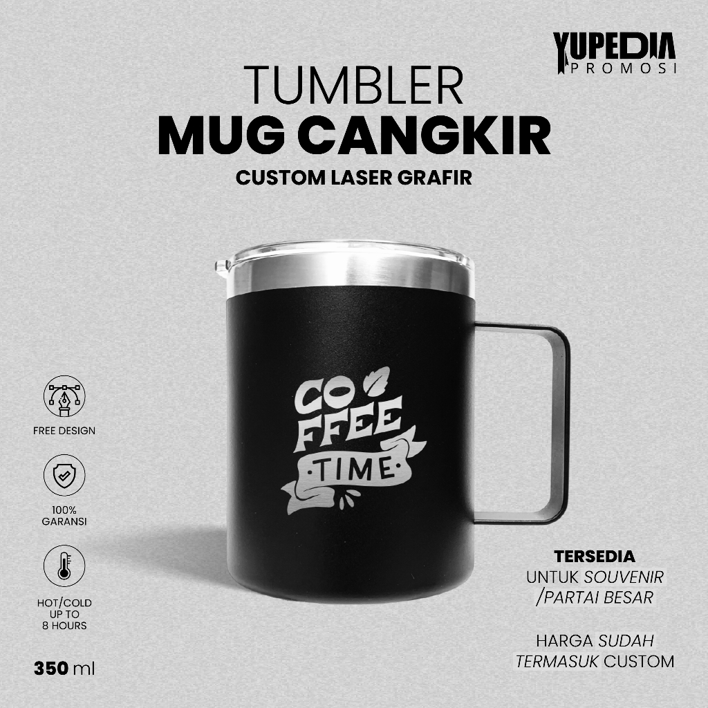 Jual Mug Coffee Cangkir Custom Cetak Laser Grafir Souvenir/Promosi ...