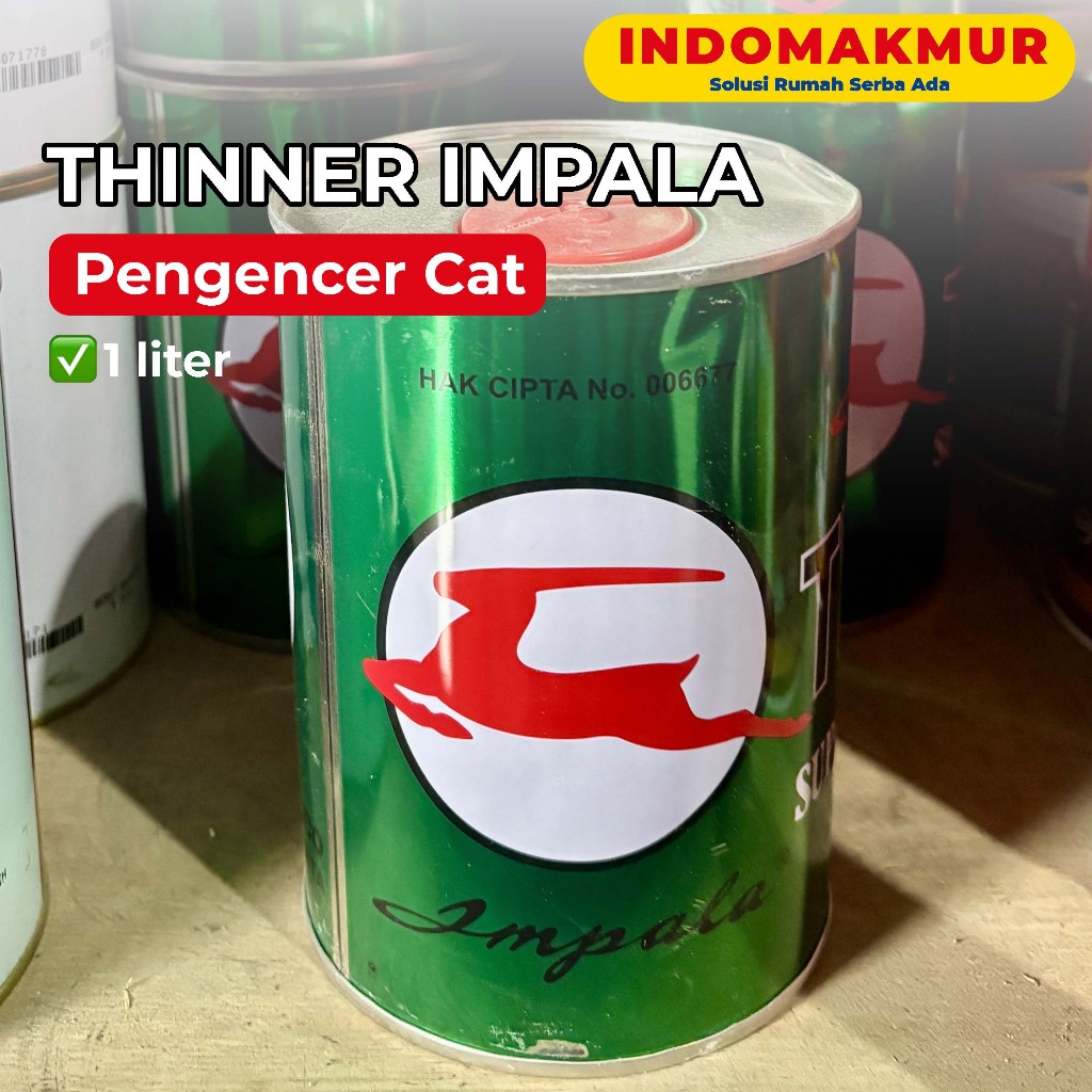 Jual INDOMAKMUR Thinner Impala Pengencer Cat Minyak 1Kg | Shopee Indonesia