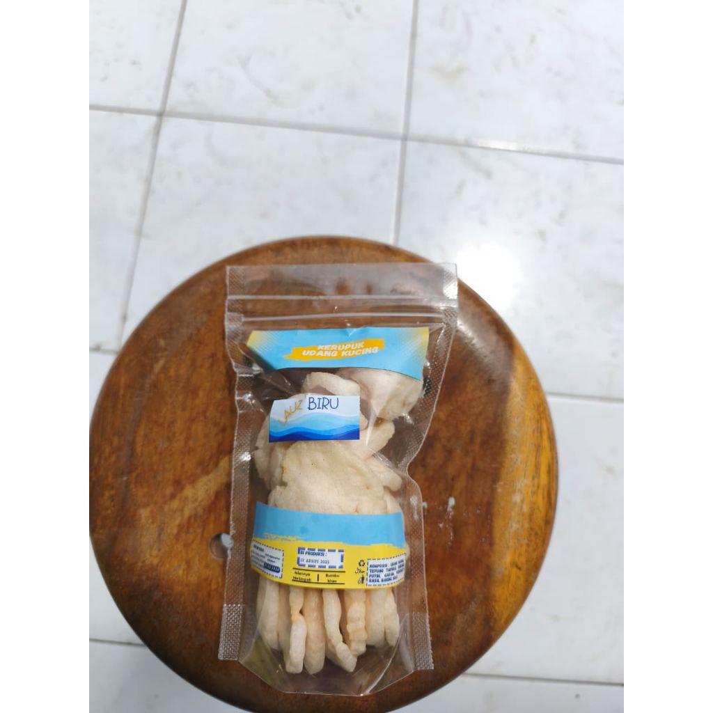 Jual Kerupuk Udang Kucing ( Lauz Biru ) 35gram | Shopee Indonesia