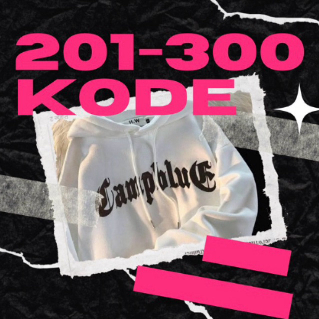Jual HOODIE LINK CEKOUT KODE 201-300 | Shopee Indonesia