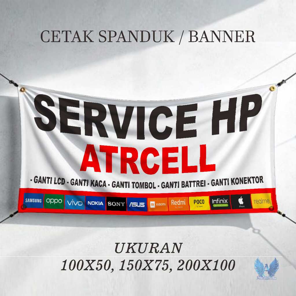 Jual Cetak Spanduk Banner service hp A Costom Desain | Shopee Indonesia