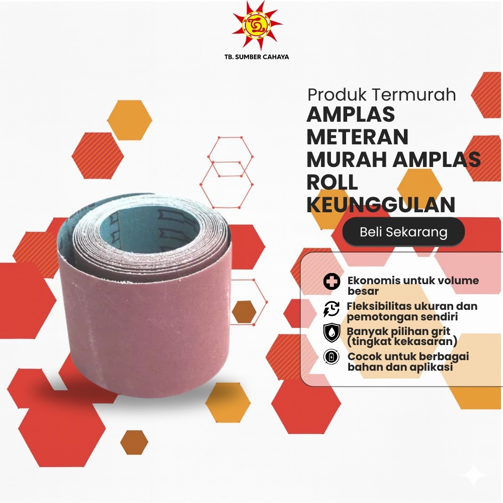 Jual Amplas Meteran Murah Amplas Roll (#80/#240/#60/#100/#320/#180 ...