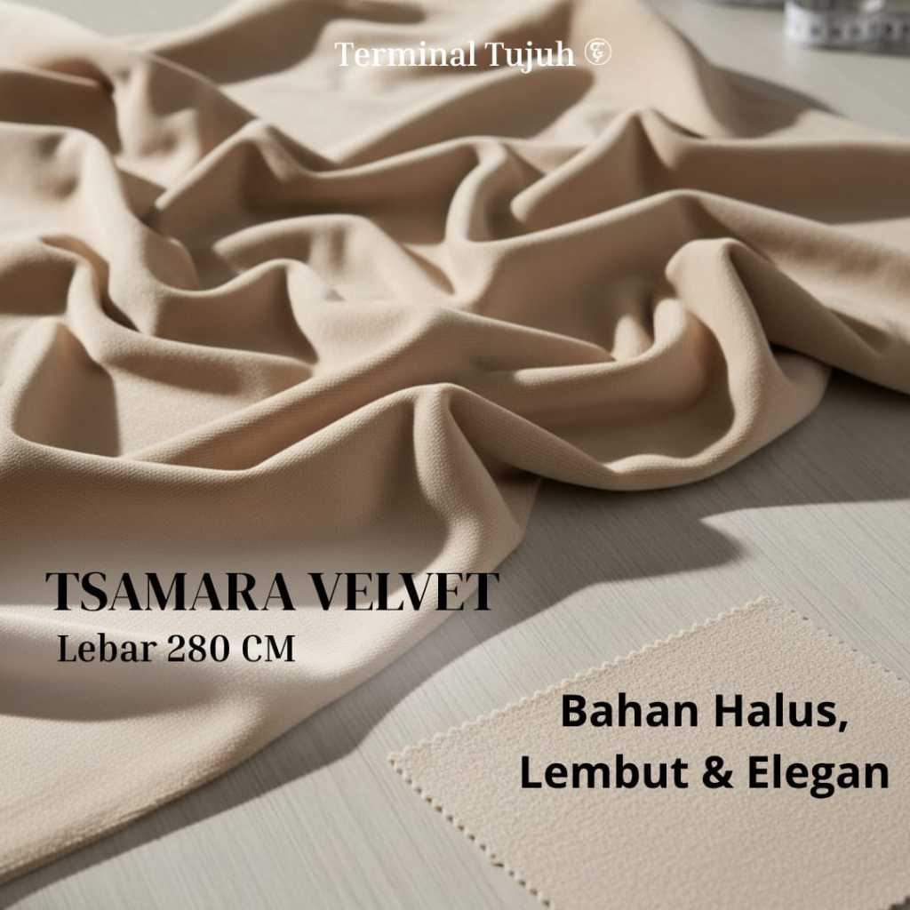 Jual Bahan Kain Gorden dan Sofa Beludru Premium | Fabric "Tsamara" Bisa ...