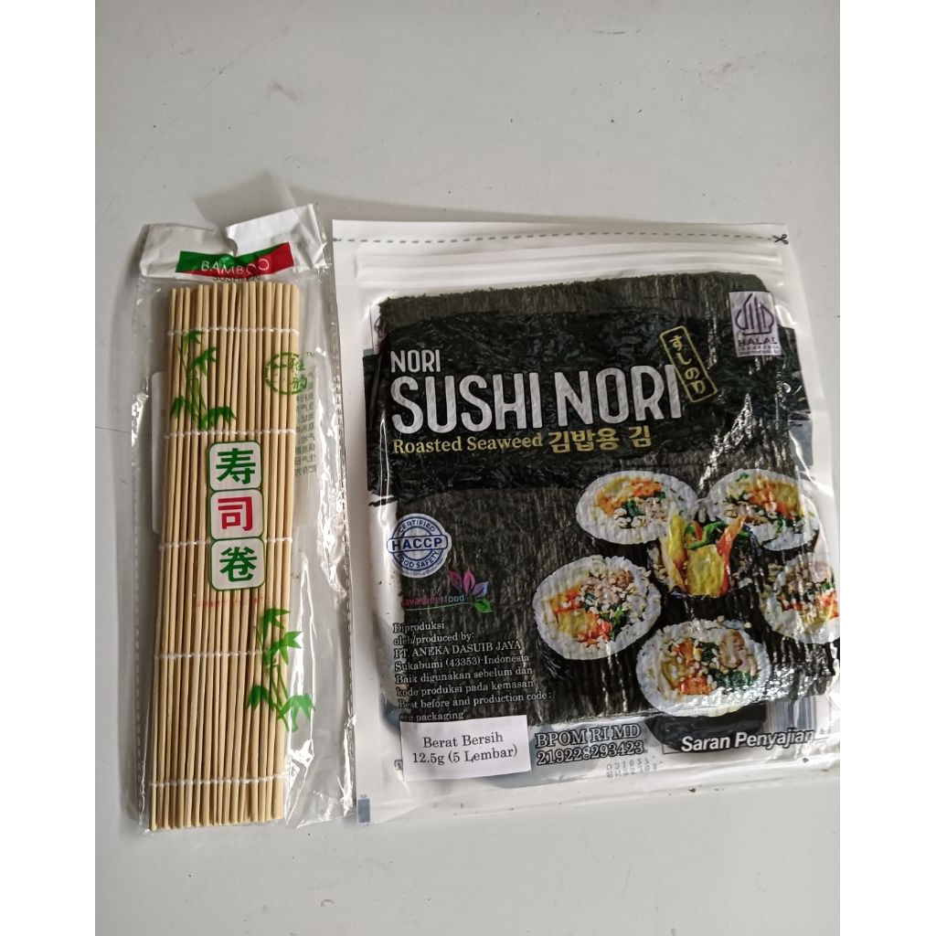 Jual SUSHI NORI ISI 5LEMBAR DAN TIKAR GULUNG | Shopee Indonesia