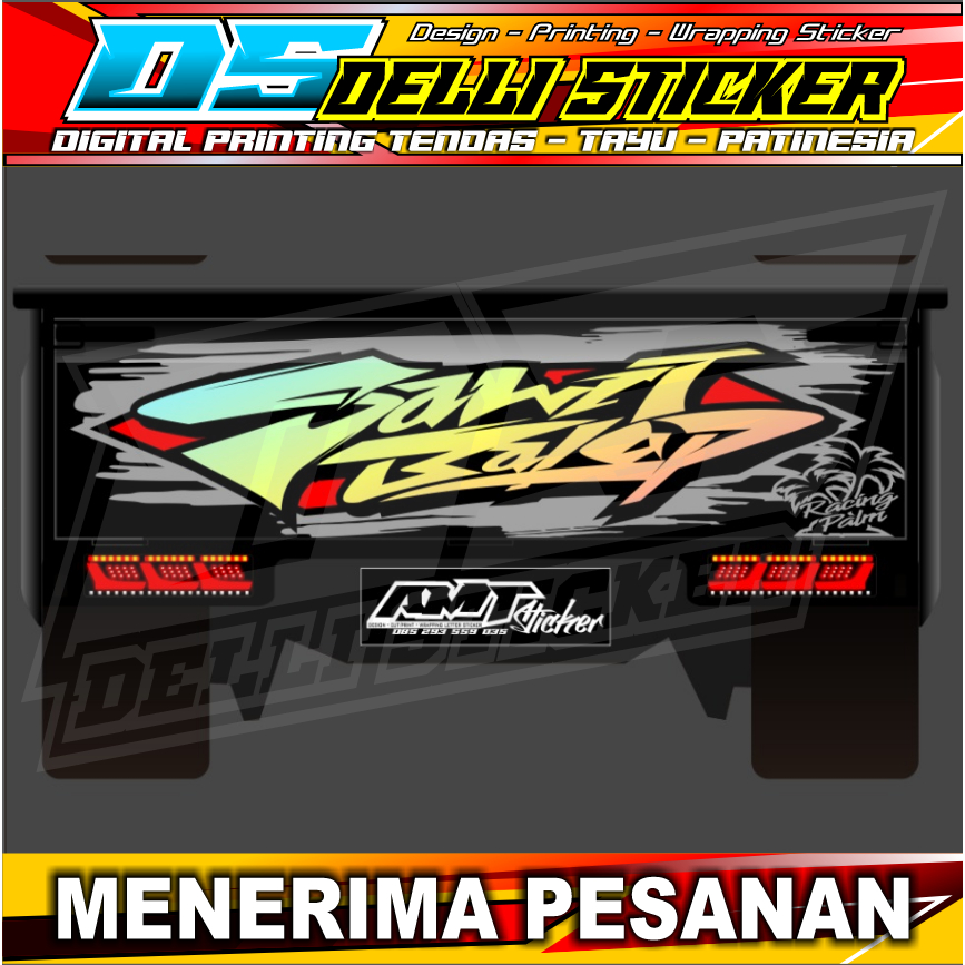 Jual Stiker Holocut Bak Belakang Pick Up L200 - Sawit Balap - Free ...