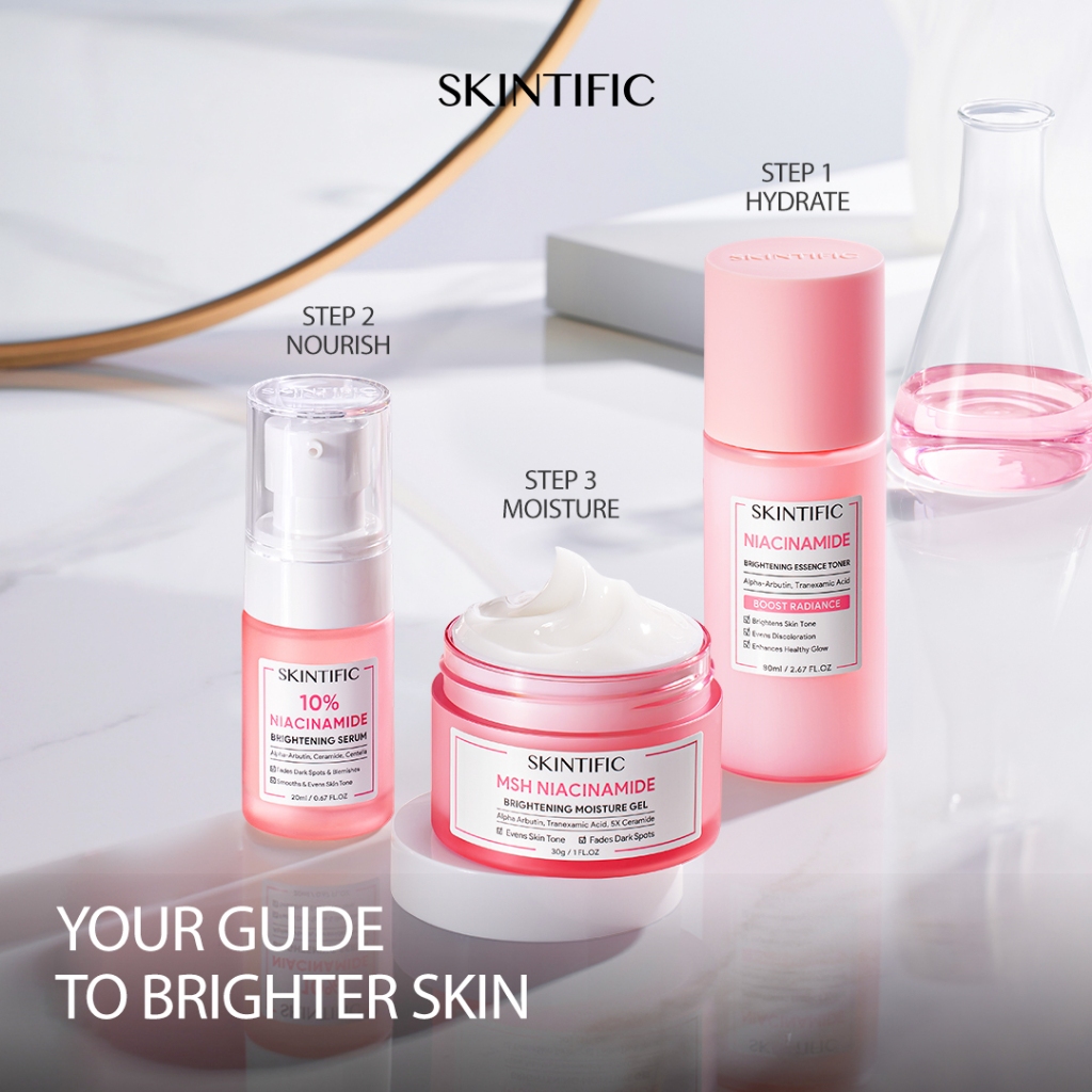 Jual [SKINTIFIC CERTIFIED] 3PCS Skincare Set-Toner + Serum ...