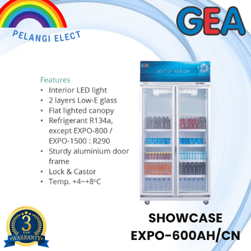 Jual Showcase 2 Pintu GEA 600 Liter Display Cooler EXPO-600AH/CN ...