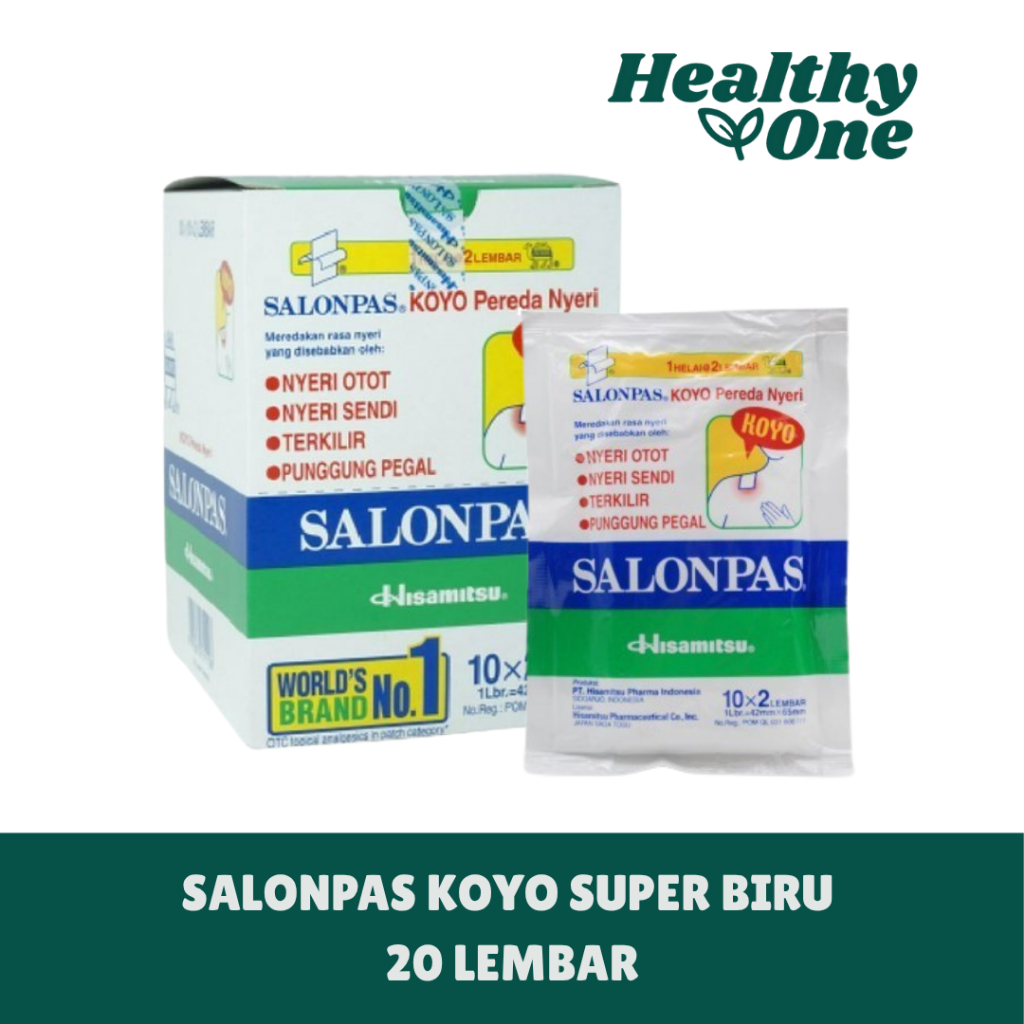 Jual SALONPAS KOYO SUPER BIRU 20 LEMBAR | Shopee Indonesia