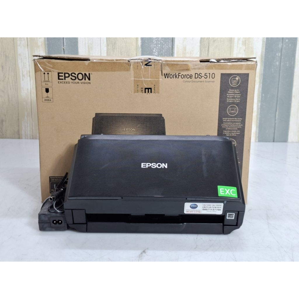 Jual Scanner Epson Workforce DS-510 Desktop Sheetfed Color Document ...