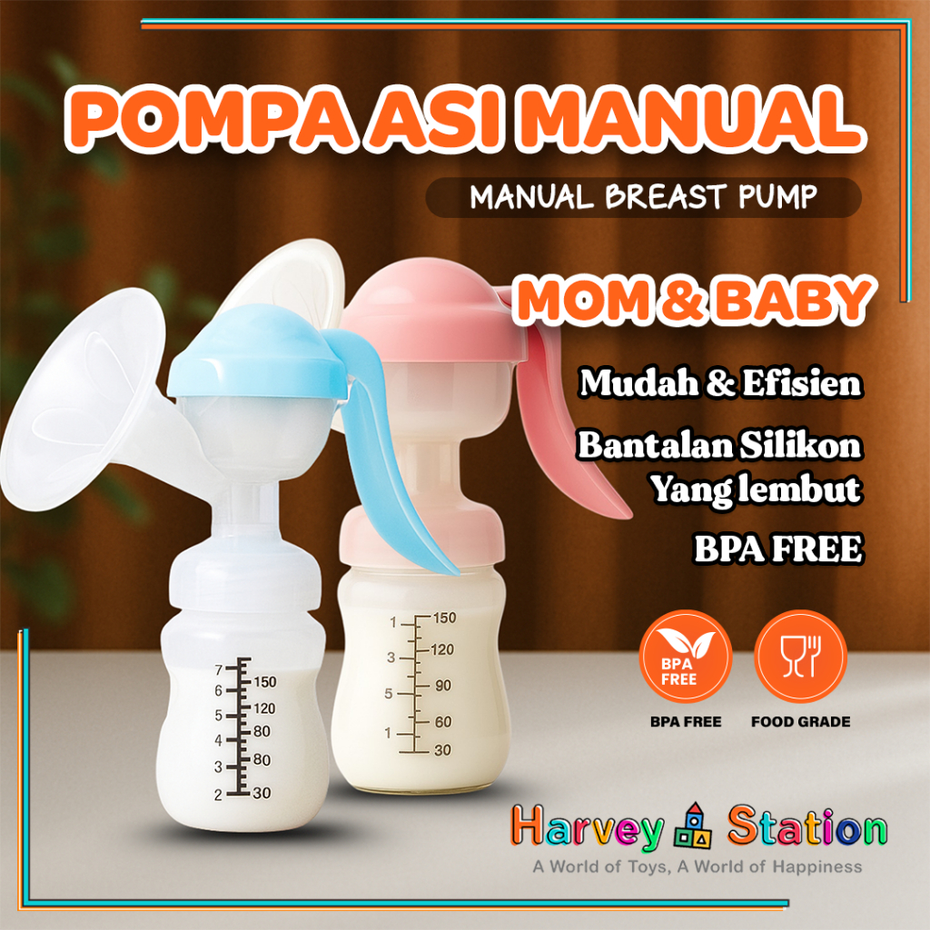 Jual Pompa ASI Manual Breast Pump Botol Dot Susu Bayi BPA FREE Murah ...