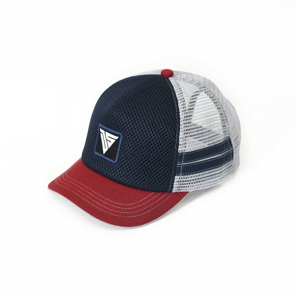 Jual Topi Autfit _Topi Pria Trucker _Topi Visor Pendek Navy Merah ...