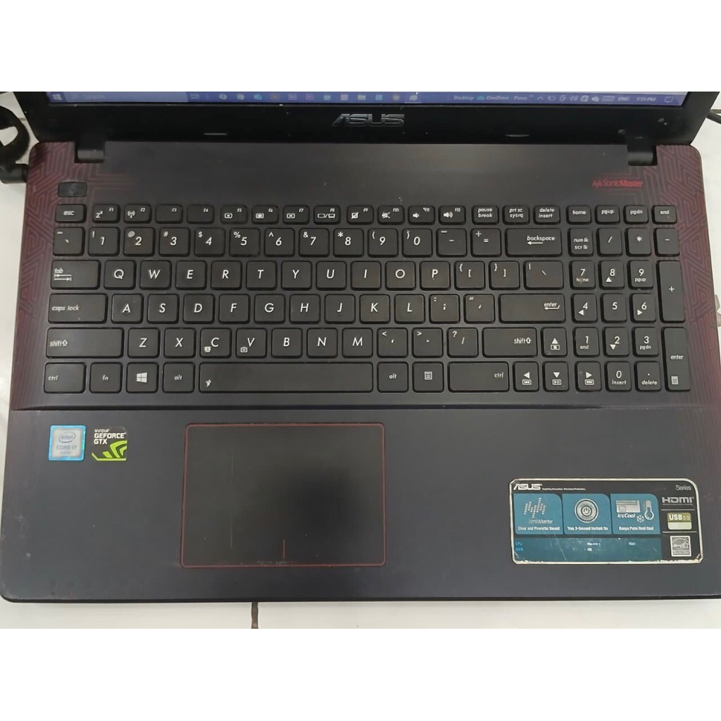 Jual Laptop Gaming Asus X550JX. intel core i7-4720HQ. Nvidia GTX 950M ...