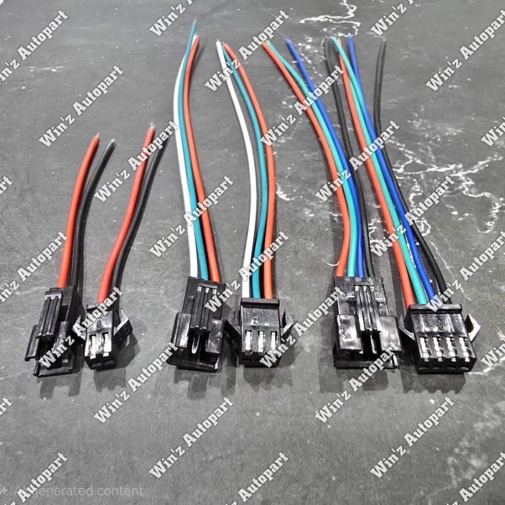 Jual SOKET JST SM 2.54MM (SOCKET+SKUN+KABEL 26 AWG) / SOCKET JST SM 2,5 ...