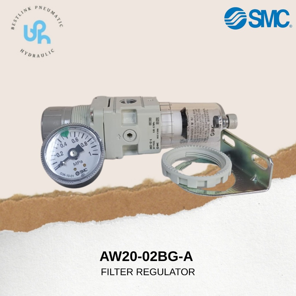 Jual SMC AW20-02BG-A AIR FILTER REGULATOR AW20-02-BG-A | Shopee Indonesia