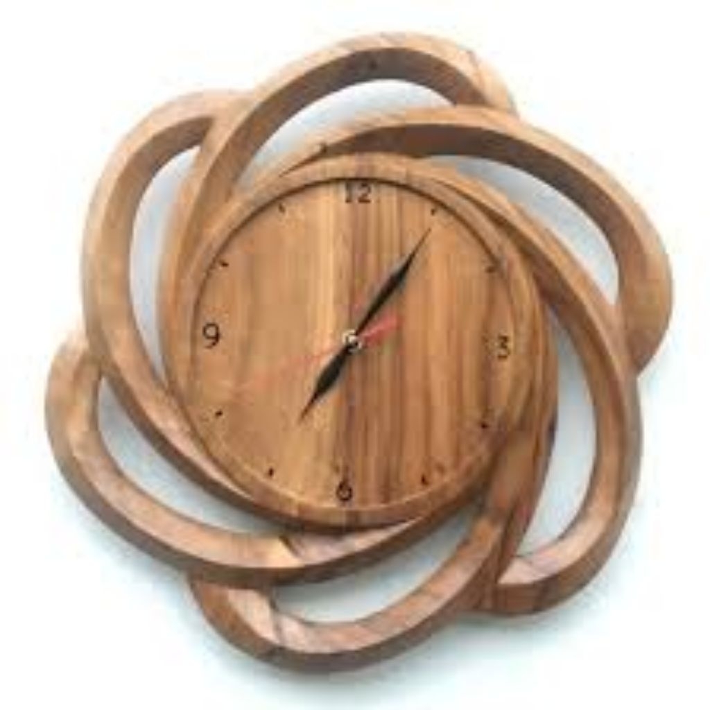 Jual jam dinding model kayu minimalis bagus dan indah di ruangan ...