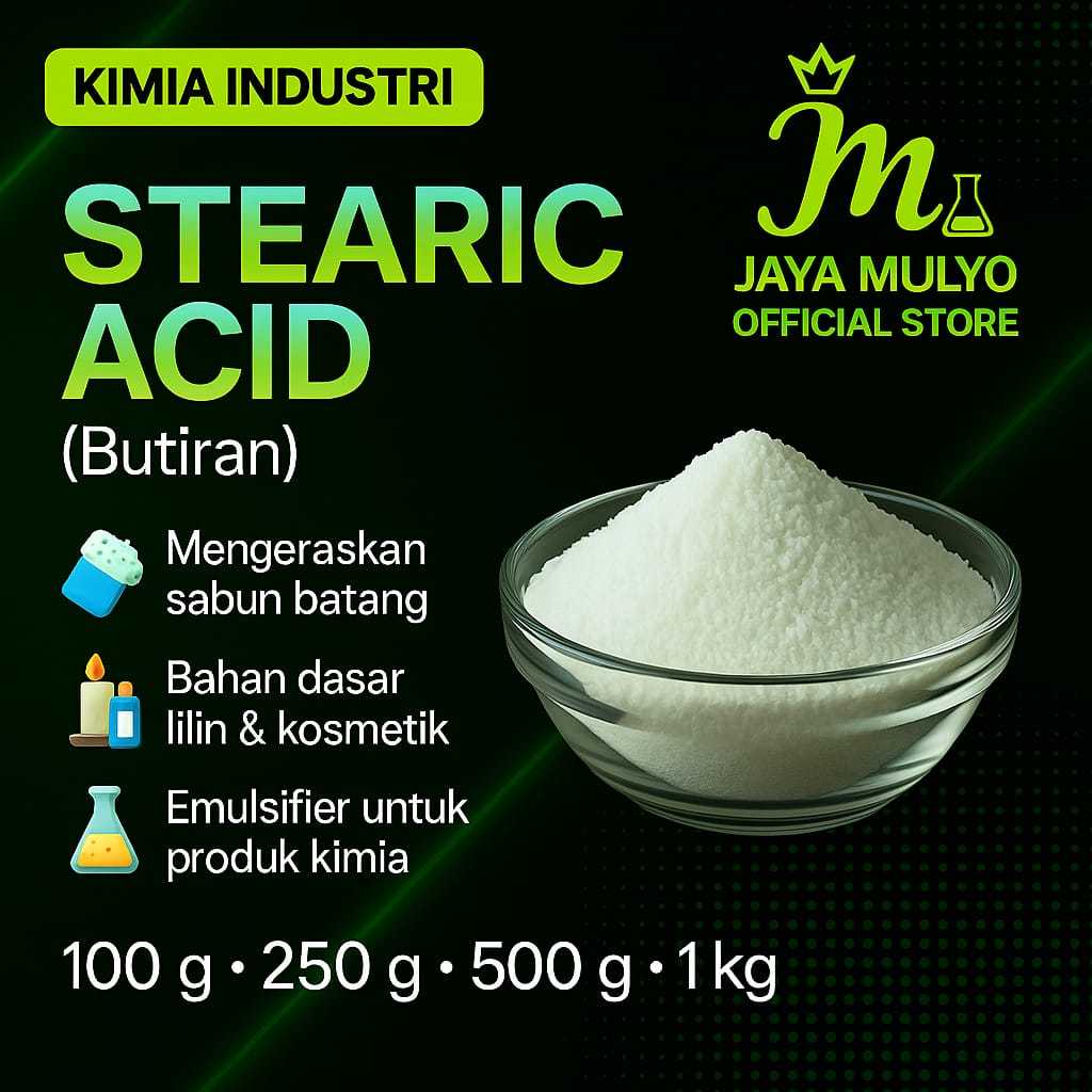 Jual Asam Stearat 250gr / Stearic Acid / Bahan Lilin - Kosmetik ...