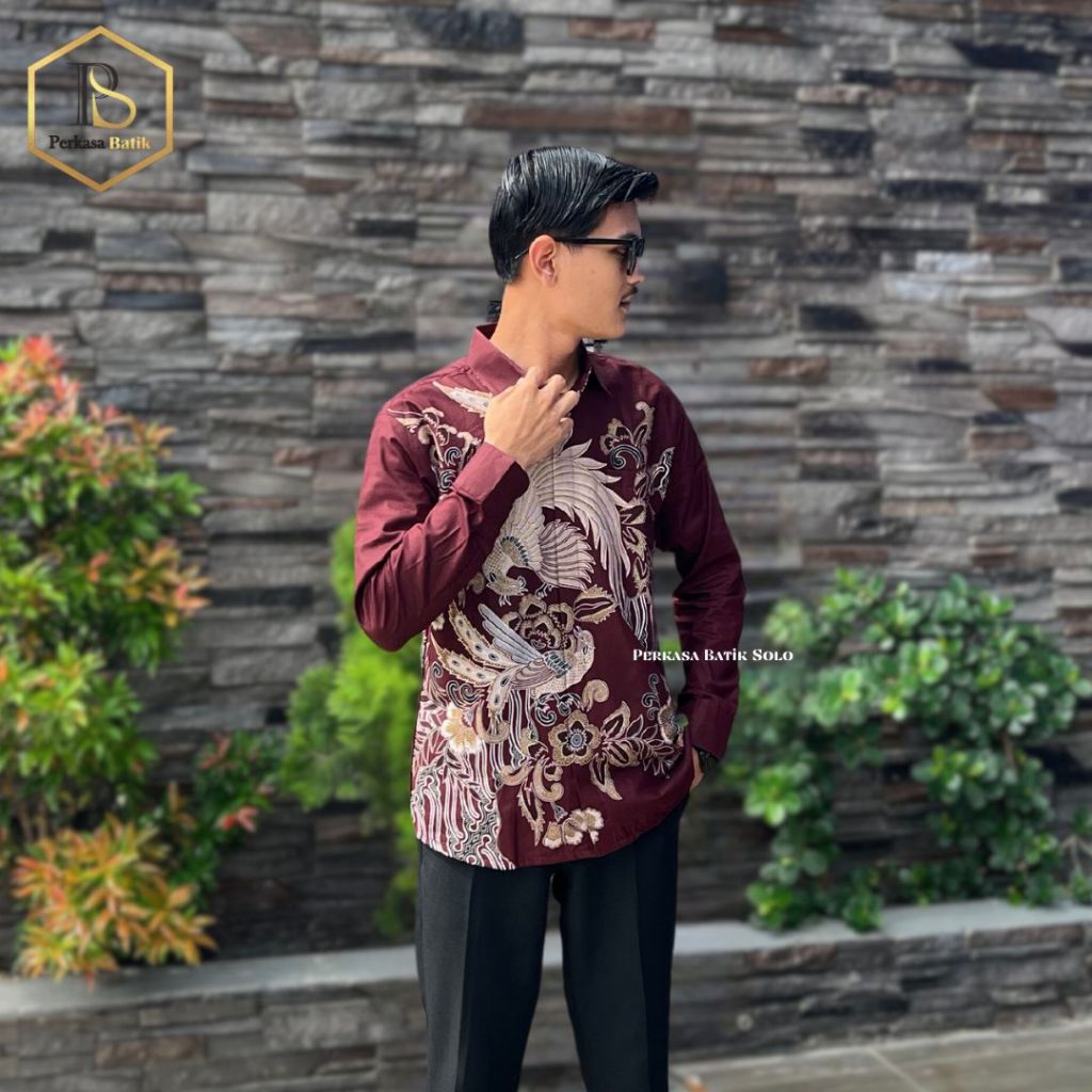 Jual PERKASA BATIK Motif Andaru Kemeja Batik Pria Lengan Panjang Furing ...