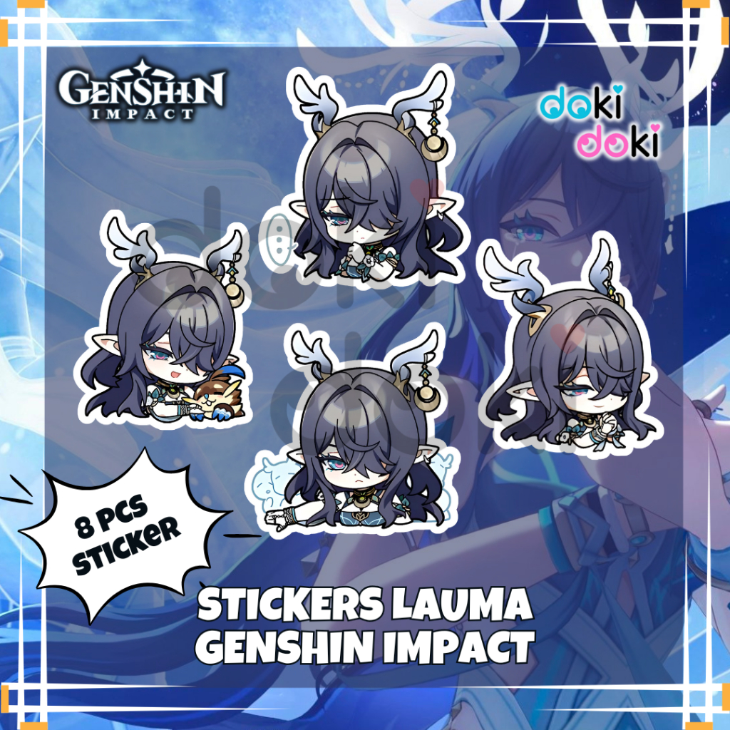 Jual 8 Pcs Stickers Game Lauma Genshin Impact | Shopee Indonesia