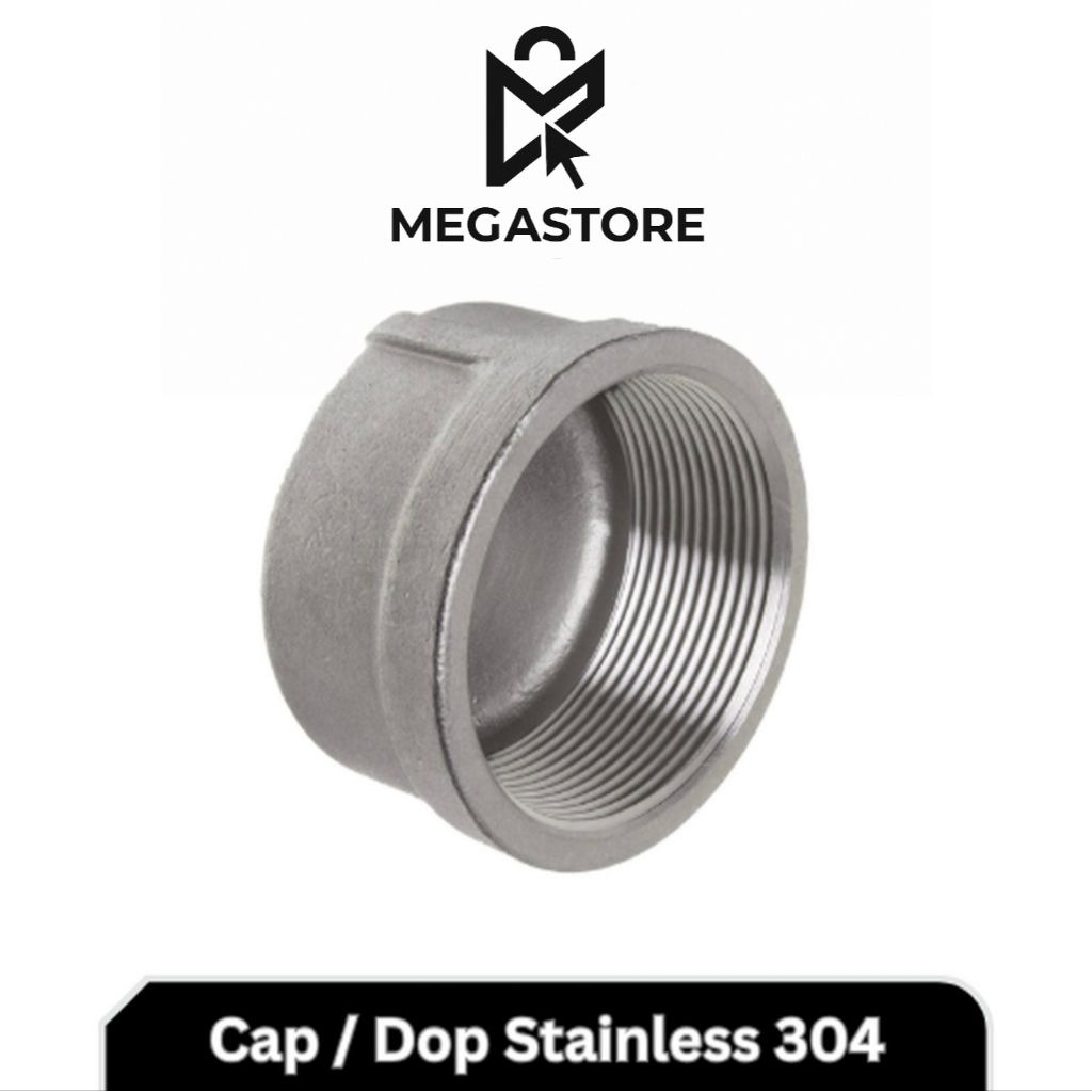 Jual Dop Drat Dalam 1/2" inch Stainless SS304- End CapDrat Dalam SS304 ...