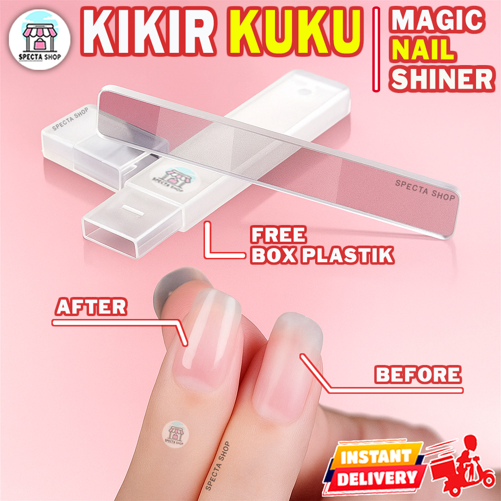 Jual Kikir Kuku Pengkilap Free Box Penghalus Alami Nano Glass Magic ...