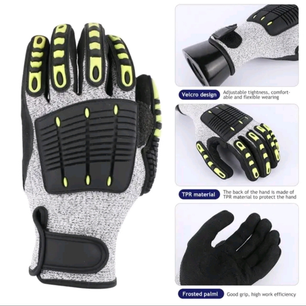 Jual Sarung Tangan Impact GMG Safety Gloves Level 5 Cut Resistance ...