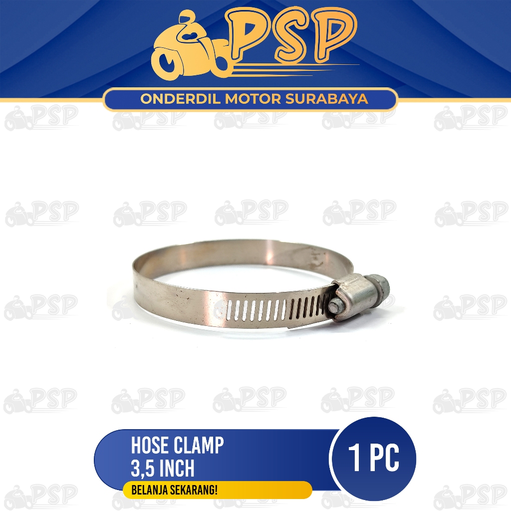 Jual Hose Clamp 3,5 Inch - Penjempit Klem Selang Radiator Air Gas ...