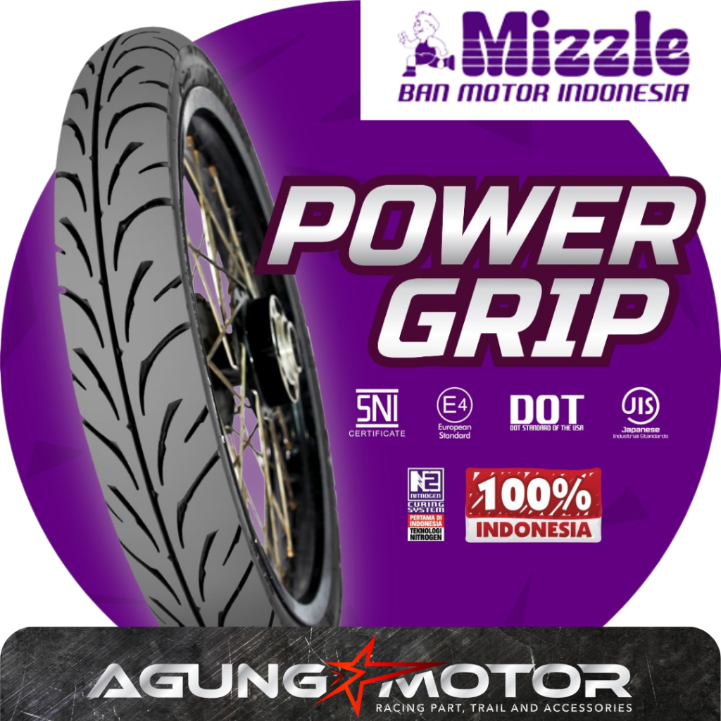 Jual Ban MIZZLE Power Grip Ukuran Velg 17 Motor Bebek Tubetype | Shopee ...