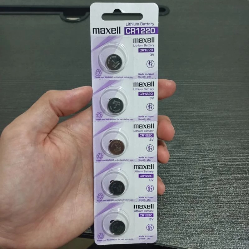 Jual Baterai Maxell CR 1220 CR1220 3V Batre Jam tangan Kalkulator ...