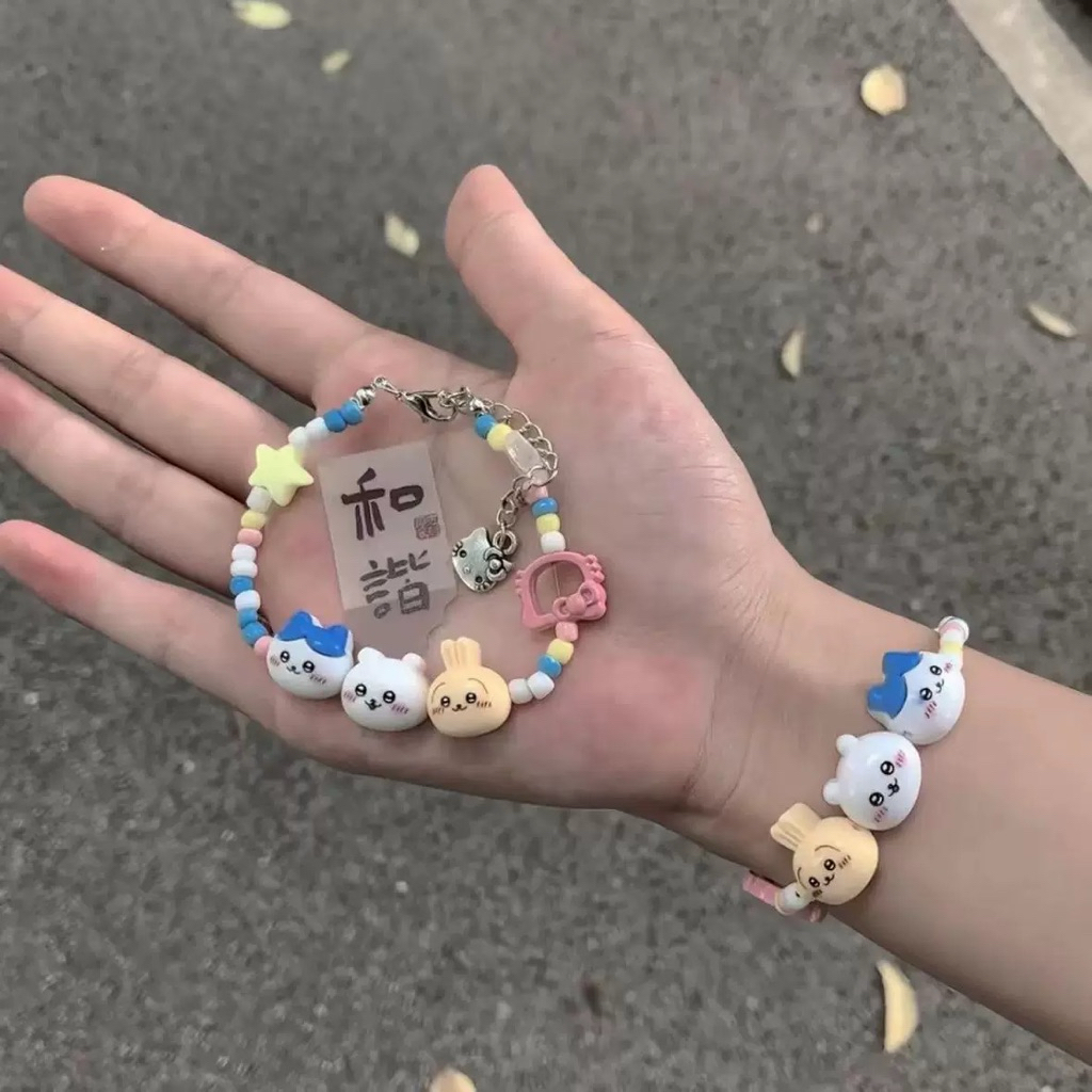 Jual PREORDER Gelang manik-manik warna-warni Chiikawa Jiikaowa Little ...