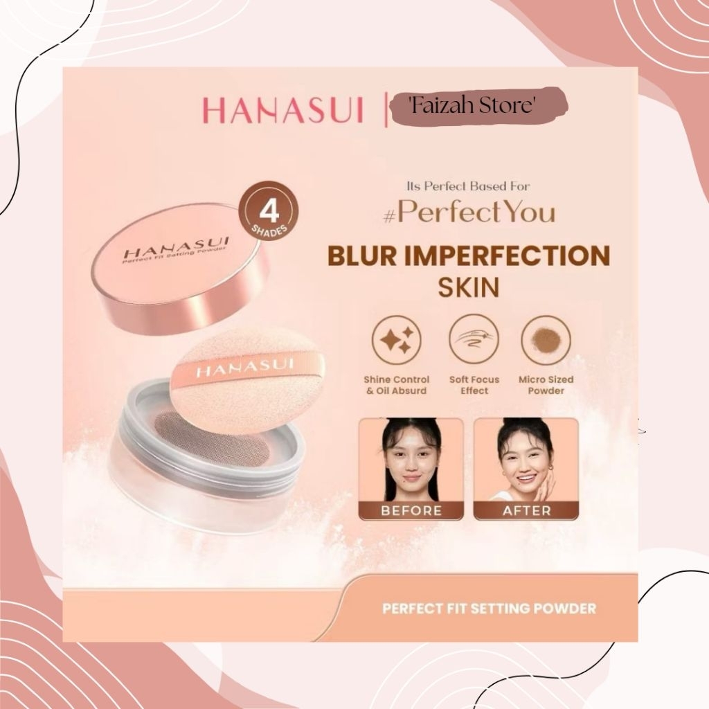 Jual Hanasui Perfect Fit Setting Powder - Bedak Tabur Coverage ringan ...