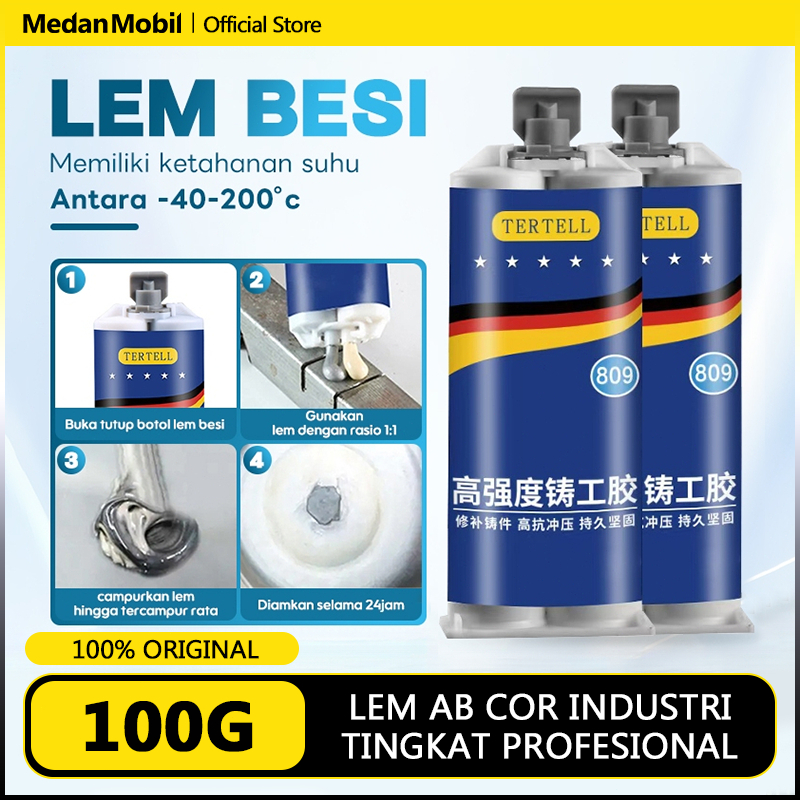 Jual Lem Besi Super Kuat 100g - Perekat Metal Tahan Panas untuk ...