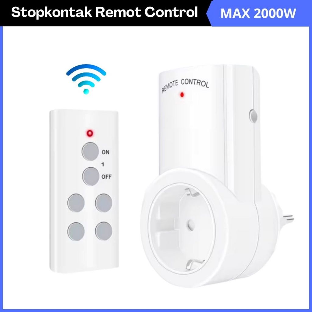 Jual Steker Listrik Remote Stop Kontak Remot Control ON OFF Colokan ...