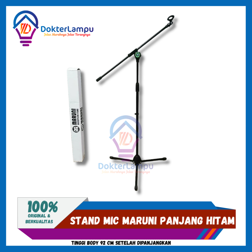 Jual STAND MIC PANJANG MARUNI + BONUS CATOK MIC | Shopee Indonesia