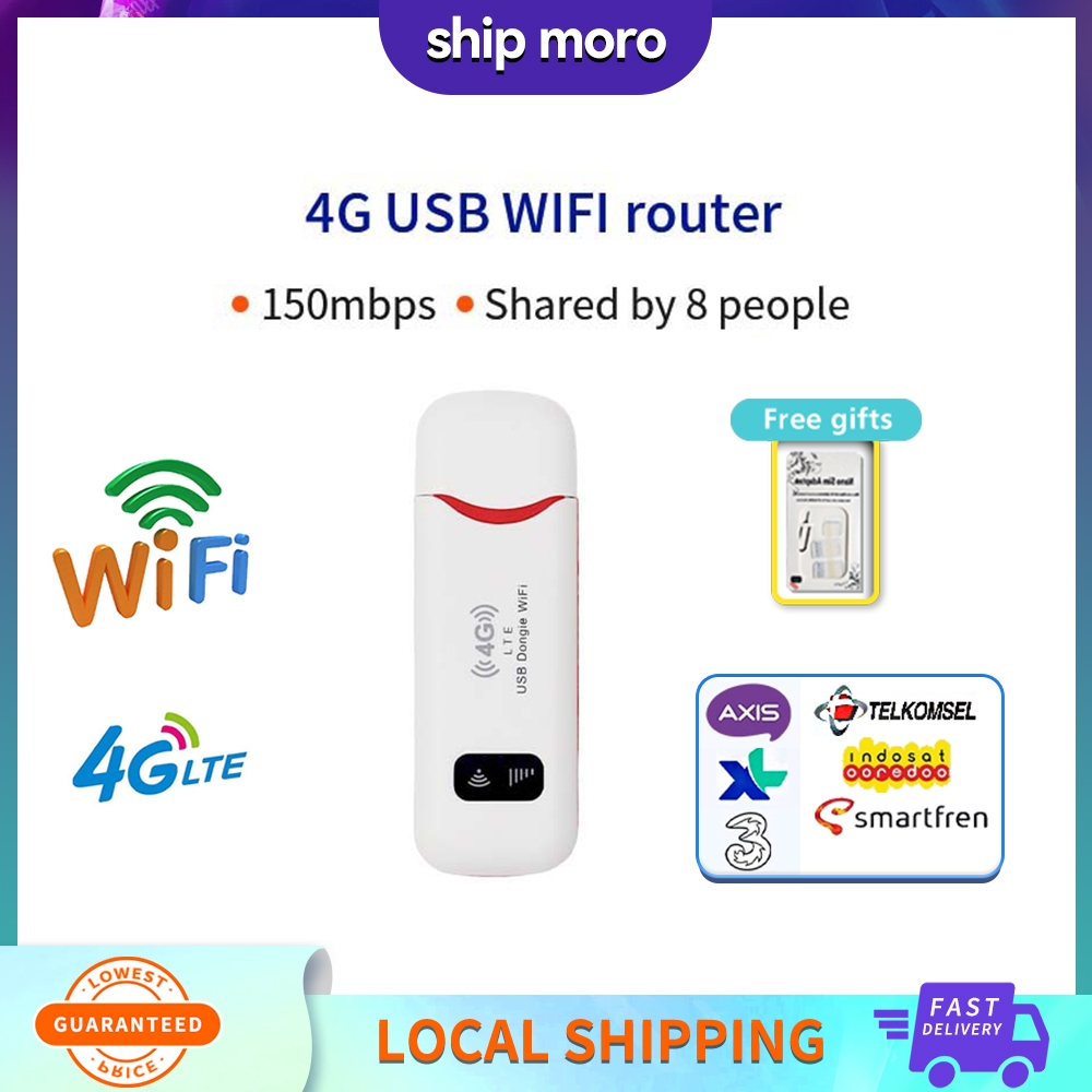Jual Modem WIFI USB 4G Dukungan Semua Operator Kartu SIM 150 Mbps Modem ...
