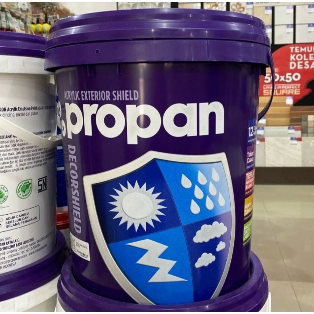 Jual CAT PROPAN DECORSHIELD ACRYLIC EXTERIOR SHIELD, PAIN 20L white ...